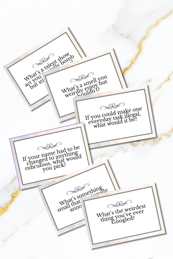 208 Conversation Starter Cards – Party Prints Press