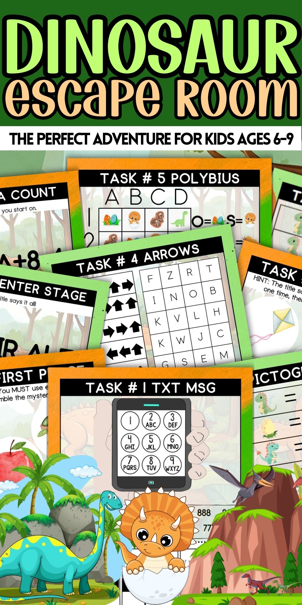Dinosaur Escape Room – Party Prints Press